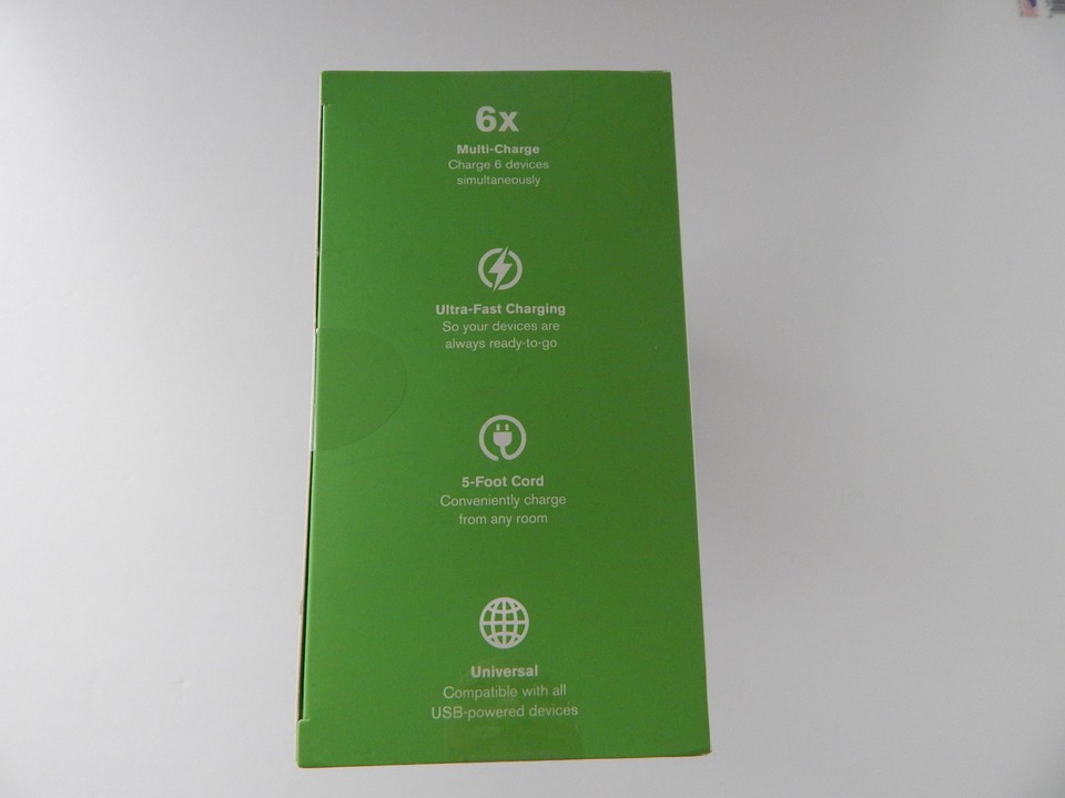 Atomi Visual Charge 6 Port USB Desktop Charge Hub With Surge Protected ...