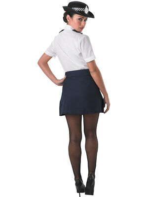 Womens Ladies Female Police Officer Costume Police Lady Adult Fancy ...
