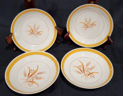 Classicstone "Fargo" Wheat Ears, Japan, 4 - 7 3/4 Salad Bowls, 2 have ...