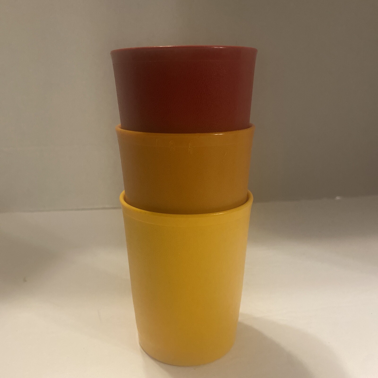 Vintage Tupperware Tumblers 1251 Juice Cups Lot of 3 Autumn Fall Colors ...