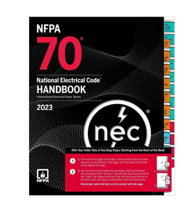 NFPA 70, National Electrical Code Handbook, 2023 Edition, with Tabs ...
