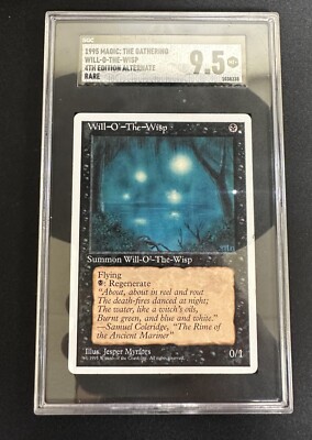 SGC 9.5 MTG Magic Alternate 4th Edition Will-O'-The-Wisp | eBay