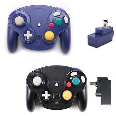 Wireless Game Controller w/ Adapter Wavebird For Gamecube Classic Retro ...
