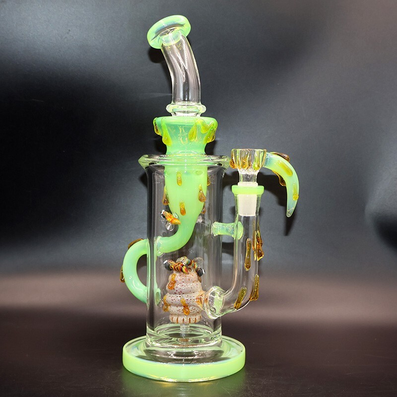 10.8" Heavy Bees Glass Bong Gravity Beaker Hookah Percolator Tobacco ...