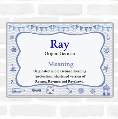 Ray Name Meaning Jumbo Fridge Magnet Nautical | eBay UK
