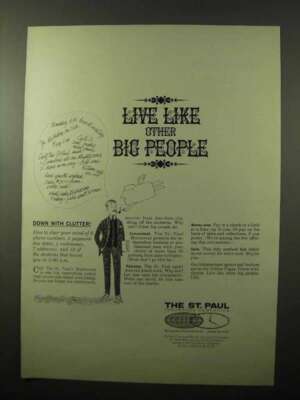 1966 The St. Paul Insurance Ad - Live Like Big People | eBay