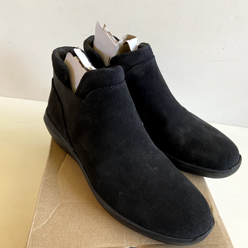 Clarks Collection Kayleigh Mid Ankle Boot Booties Womens Sz 7 Black Zip ...