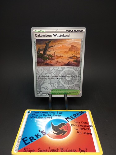 Calamitous Wasteland 175/193 Paldea Evolved NM Reverse Holo Unommon ...