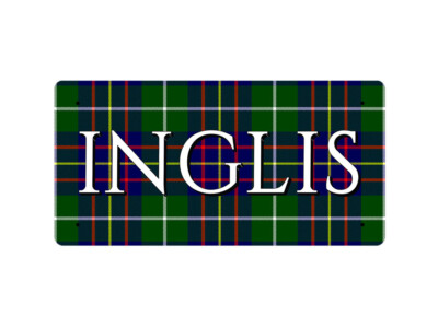 Inglis (Inglis Modern Tartan) - Metal Sign | eBay UK