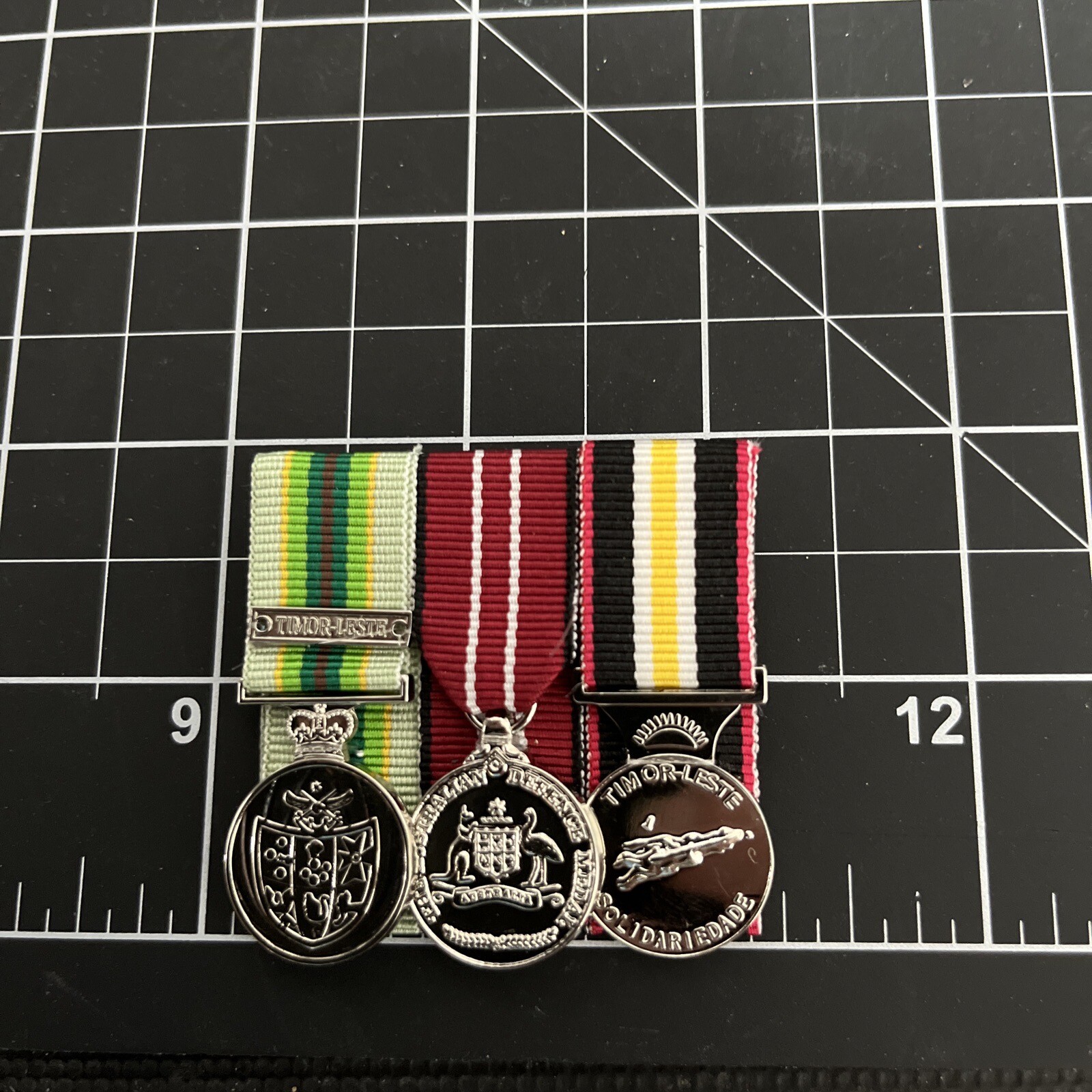 Replica FS set of 3 MEDALS, ASM ADM Timor Leste +ribbon bar | eBay