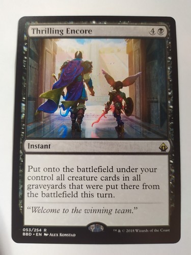 MTG Magic Thrilling Encore Instant Black Rare Battlebond Graveyard x 1 ...