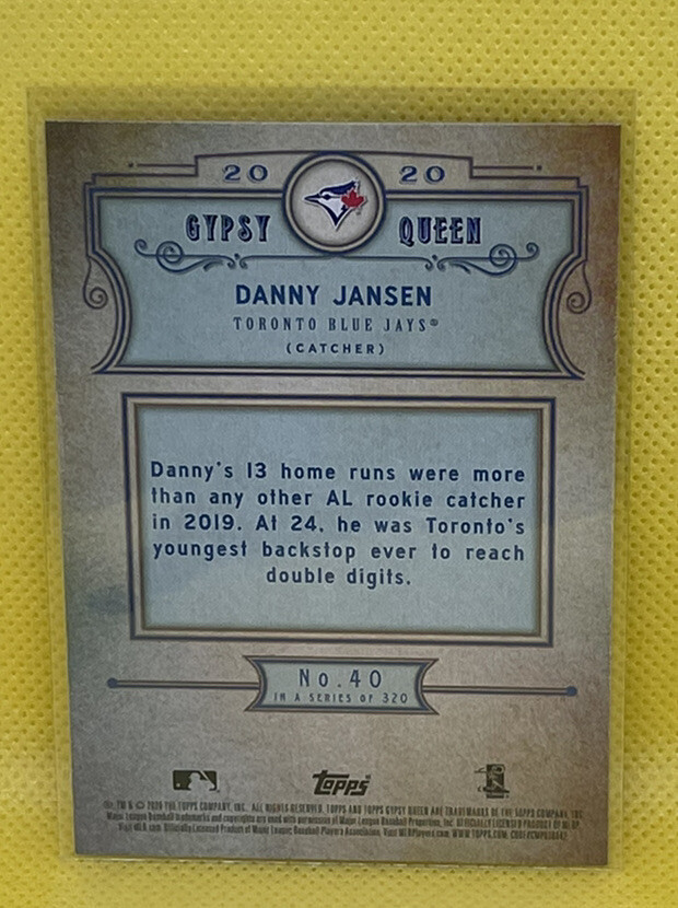 Danny Jansen 2020 Topps Gypsy Queen #40 Toronto Blue Jays | eBay