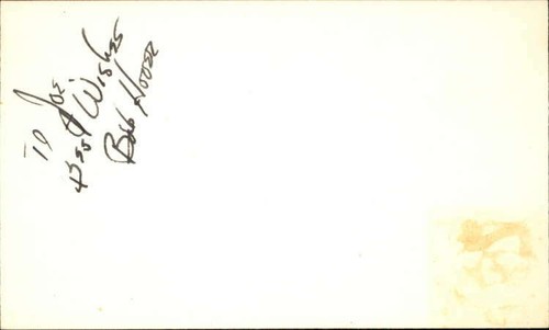 Bob Hover D.2013 Actor Signed 3" x 5" Index Card | eBay