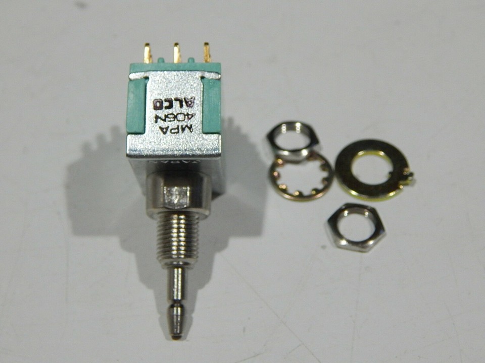 ALCO MPA406N 4PDT ON-ON PANEL MOUNT PUSH BUTTON SWITCH 6A 125V | eBay