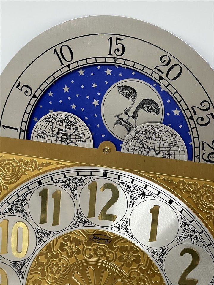 Ridgeway Urgos Large Plate Grandfather Clock MOONPHASE DIAL Face | eBay