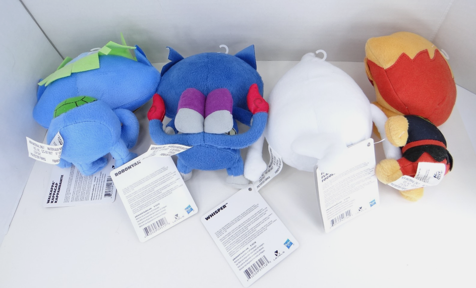 Yo-Kai Watch Plush Lot Of 4 Whisper Robonyan Blazion Walkappa NWT Level ...