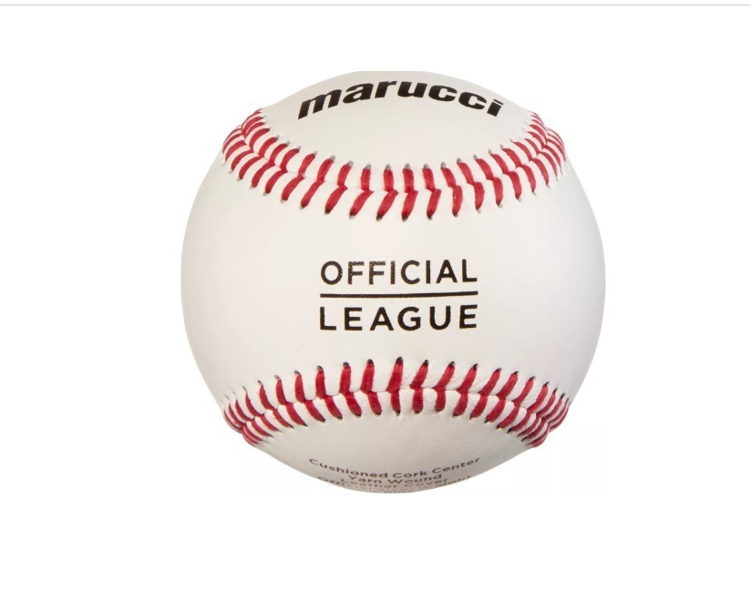 Marucci 24 Leather Baseballs Bucket Official Size Padded Lid Cork Core ...