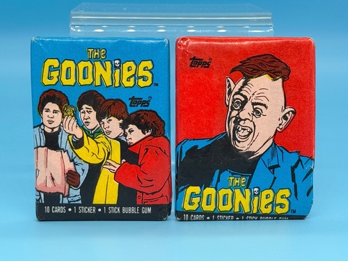 2x 1985 TOPPS The Goonies Sealed Wax Packs - 10 Cards + 1 Sticker/Gum ...