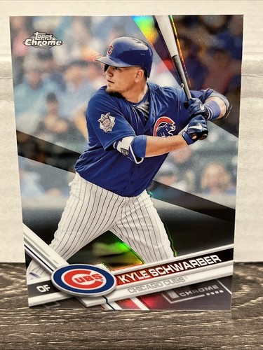 2017 Topps Chrome Kyle Schwarber Refractor Baseball Card | eBay