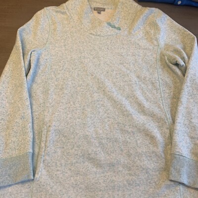 T by Talbots wrap neck with buttons sweatshirt size M Medium Striped ...