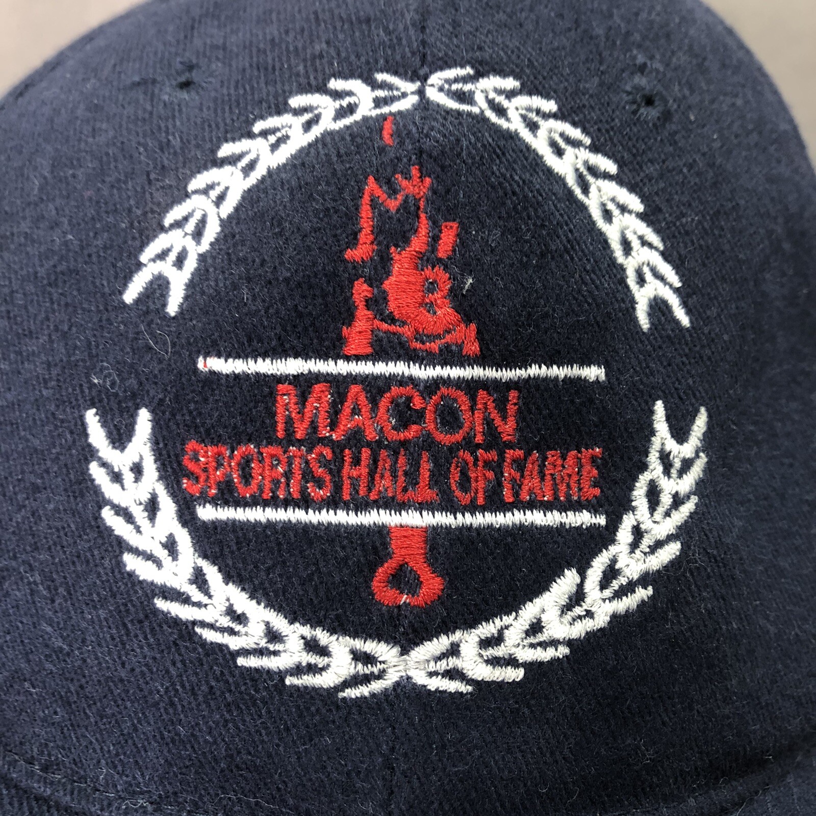 MACON SPORTS HALL OF FAME EMBROIDERED LOGO BLUE ADJUS… - Gem
