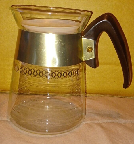Vintage Pyrex Corning Coffee pot carafe 4 cup Atomic MCM W/ Lid | eBay