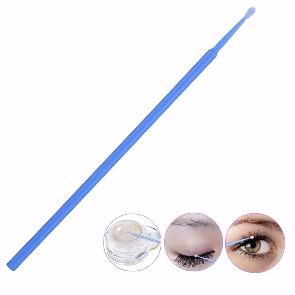 Dental Micro Applicators Disposable Makeup Eyelash Brush Swab Mascara ...