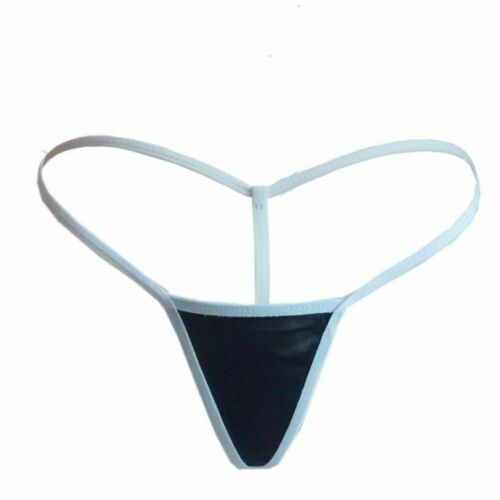 1PC Women Sexy Micro Thong Tiny G-String Minimum Hot Rose Black Pantie ...