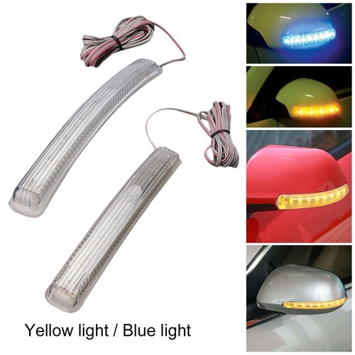 Universal LED Turn Signal Light Car Auto Side Mirror 9LED Soft Glue ...
