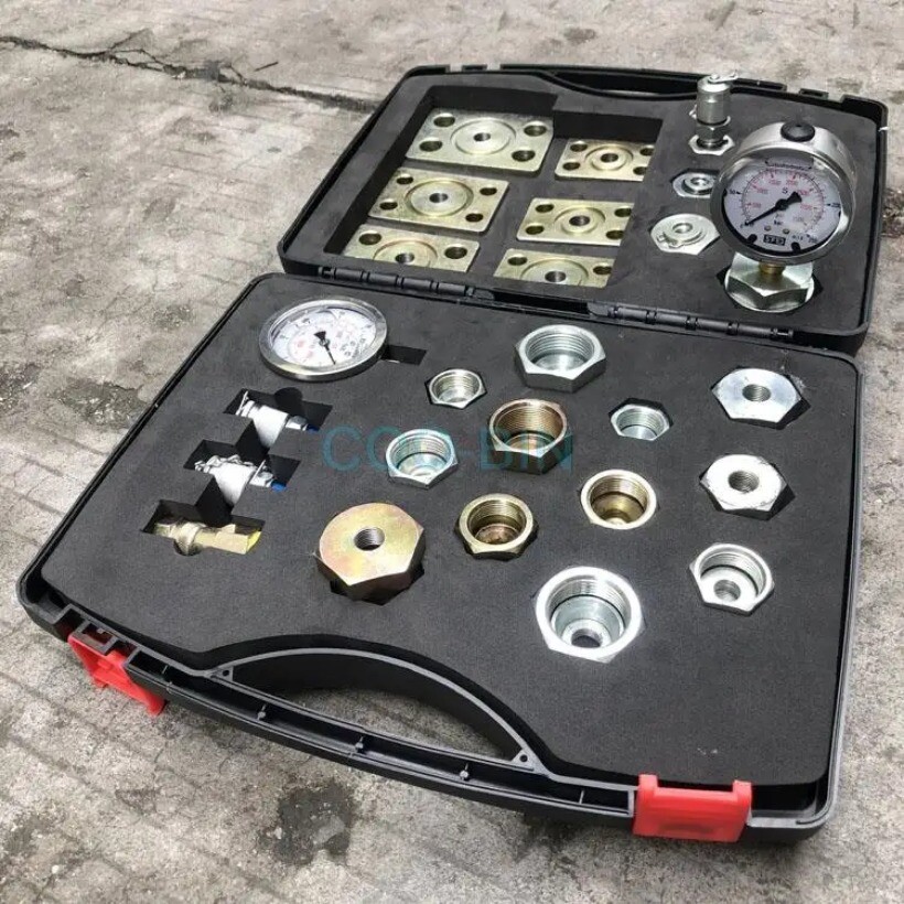 Hydraulic pump pressure test table distribution valve walking pipeline ...