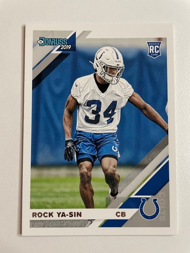 Rock Ya-Sin ROOKIE 2019 Panini Donruss Football #266 Colts RC NFL ...