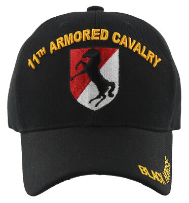 NEW! US ARMY 11TH ARMORED CAVALRY DIVISION BLACK HORSE CAP HAT BLACK | eBay