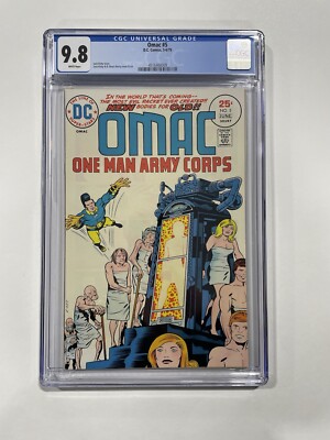 Omac 5 CGC 9.8 White Pages DC 1975 | eBay