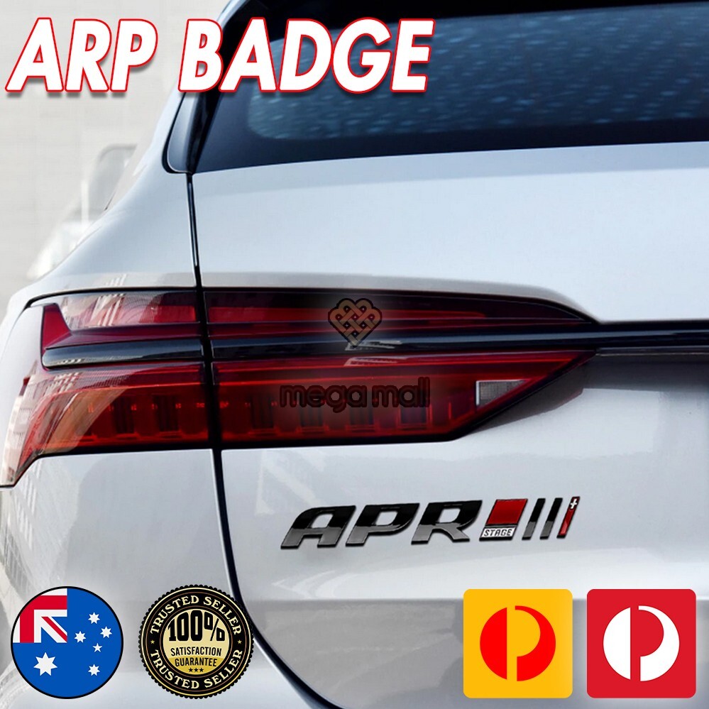 APR Badge Stage 2+ Black out Pack Decal Sticker FOR VAG VW AUDI SKODA ...
