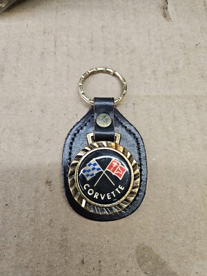 Corvette GM Lic. Black/Gold Chevrolet Corvette Racing Flags Logo Emblem ...