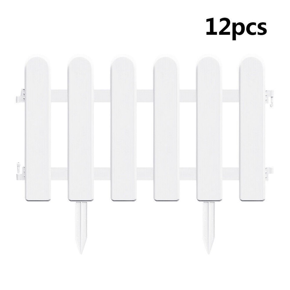 Foldable Plastic Fence Panel Garden Border Landscape Edging Lawn ...