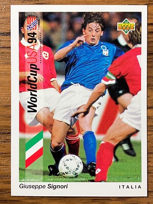 Upper Deck 1993 World Cup USA Soccer Card #77 Giuseppe Signori Italy | eBay