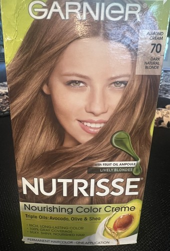 Garnier Nutrisse Nourishing Color Creme Hair Color, #70 Dark Natural ...