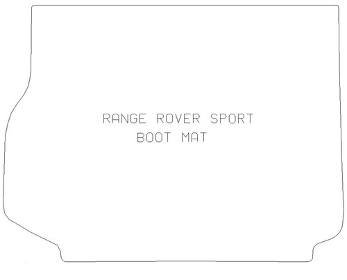 For Range Rover Sport 2005-2013 L320 Fully Tailored Rubber Car Boot Mat ...