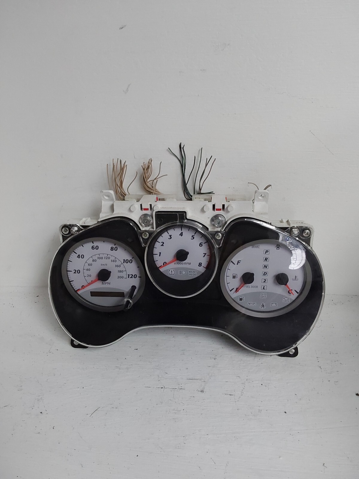 2005 TOYOTA RAV4 INSTRUMENT CLUSTER WHITE FACE SPEEEDOMETER (P9843) | eBay