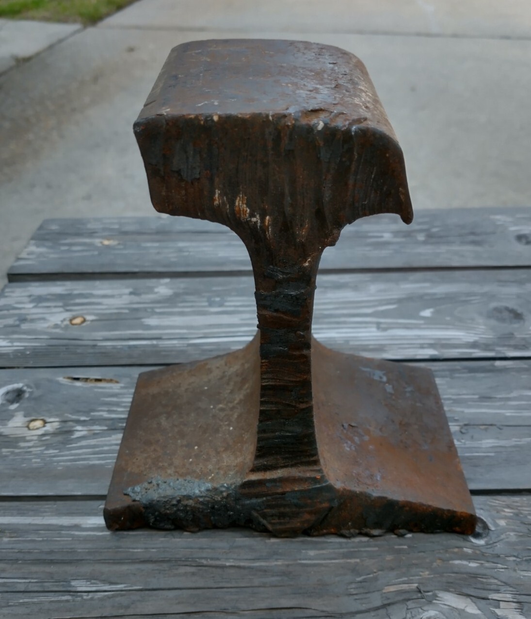 Vintage Steel Railroad Train Track Anvil 11 lbs 4 oz Rustic Tennessee ...