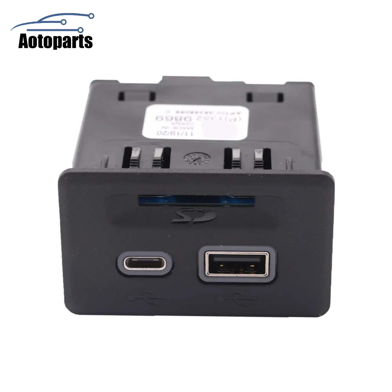 For 2019 Sierra Silverado 1500 Receptacle Assembly USB USB-C SD Card ...