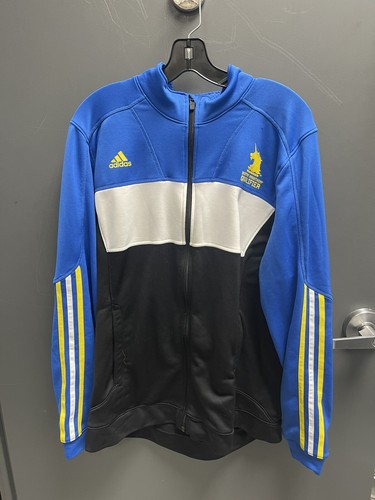Adidas Mens Marathon 10 Jacket Full Zip Clima Lite Size L Blue | eBay