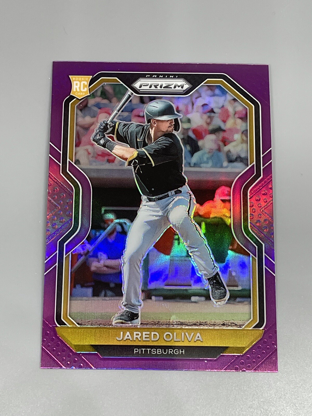 Jared Oliva 2021 Panini Prizm ⚾️ Purple Rookie RC #34 Pittsburgh ...