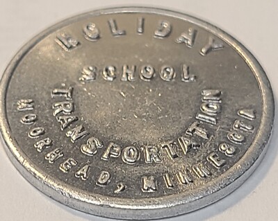 Moorehead, Minnesota Holiday School Transportation HTC Transit Token | eBay