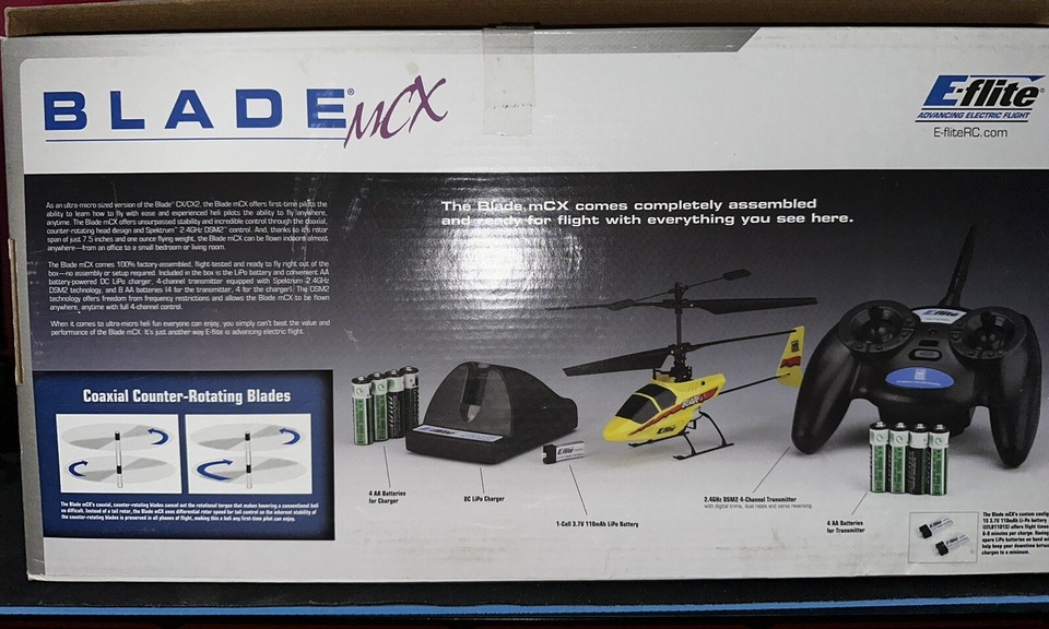 Blade MCX Helicopter, R/C, 2008 - RTF Not FULLY Tested READ DESCRIPTION ...