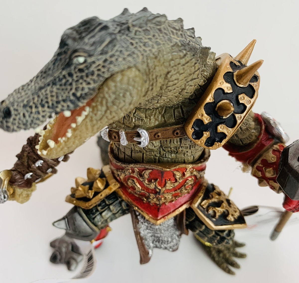 Alligator Warrior 🐊 Crocodile Folk Warrior Hammer ‧ DnD Miniature