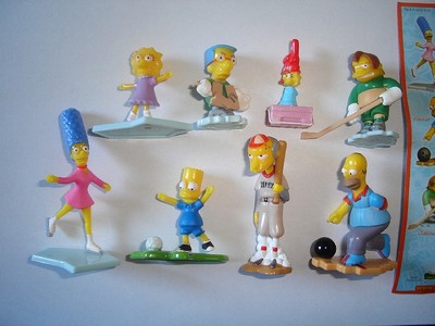 THE SIMPSONS SPORTS 2011 KINDER SURPRISE FIGURES SET - FIGURINES ...