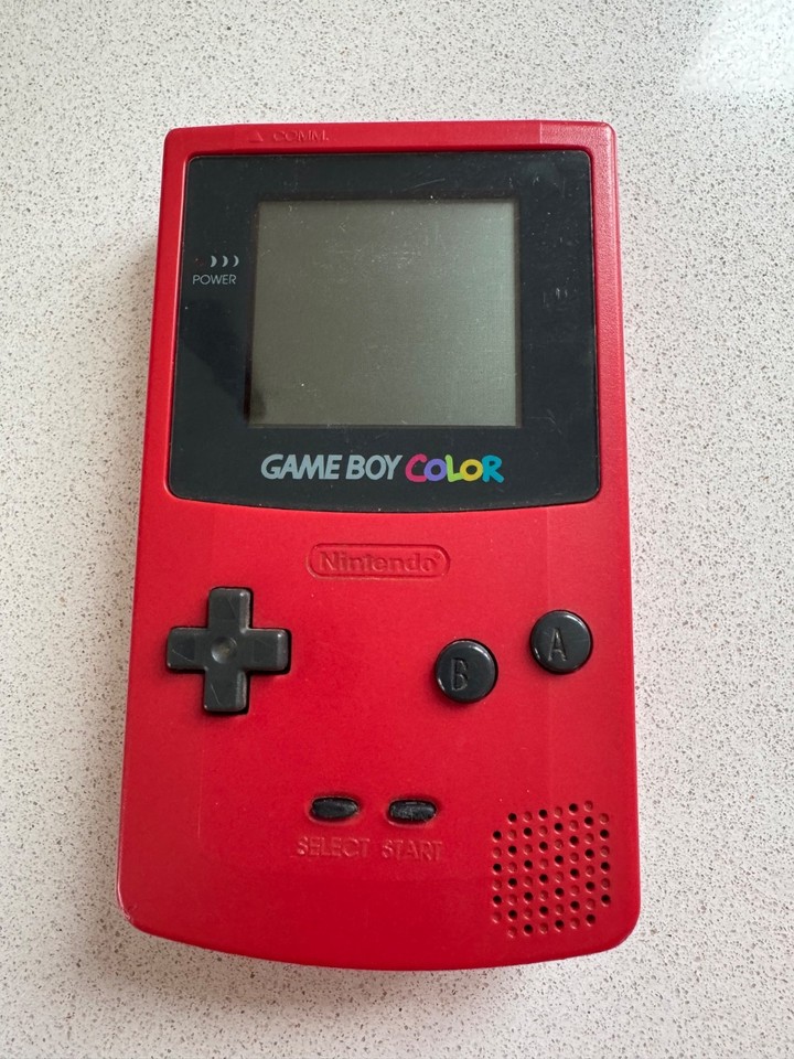 Vintage Nintendo Game Boy Color Handheld System red - CGB-001 Working ...