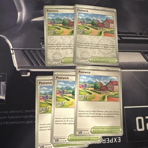 5 Card Lot postwick 154/159 Reverse holo Journey together - NM 2 ...